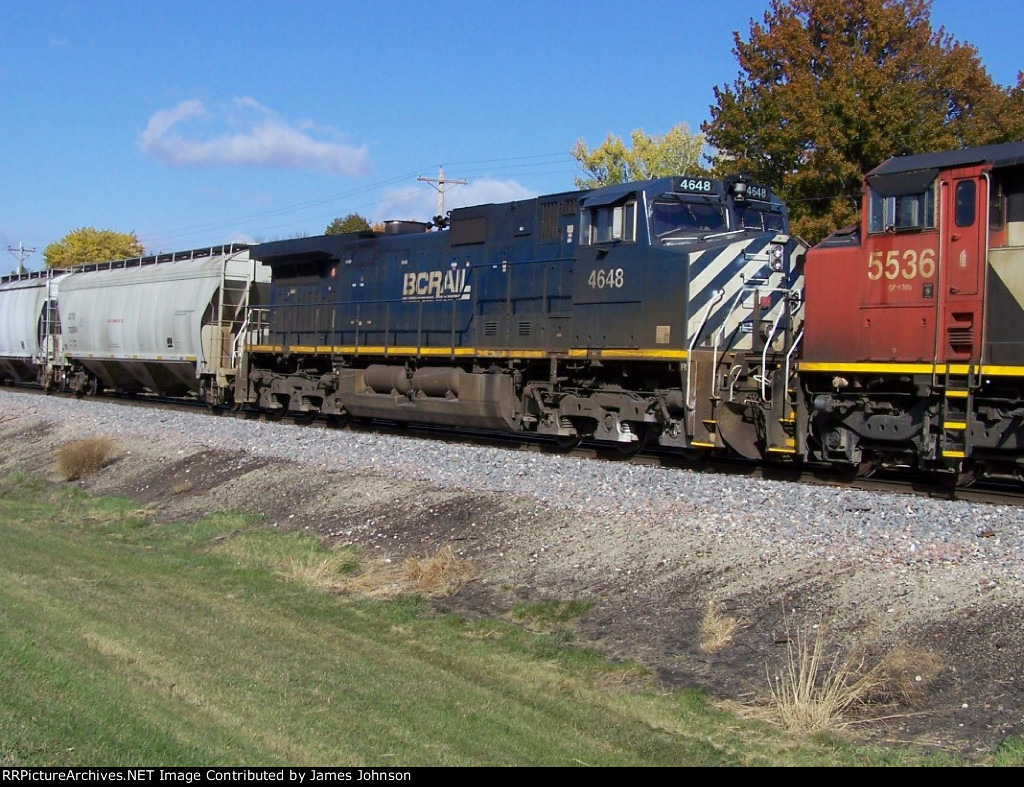 BC Rail loco at Waterloo